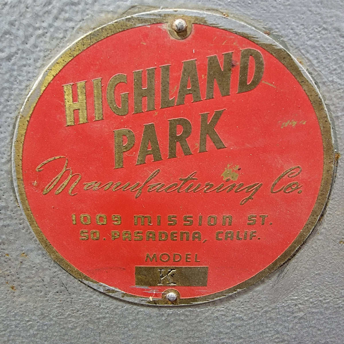 Used Highland Park 18" Rotating Lap Modified Heavy Duty