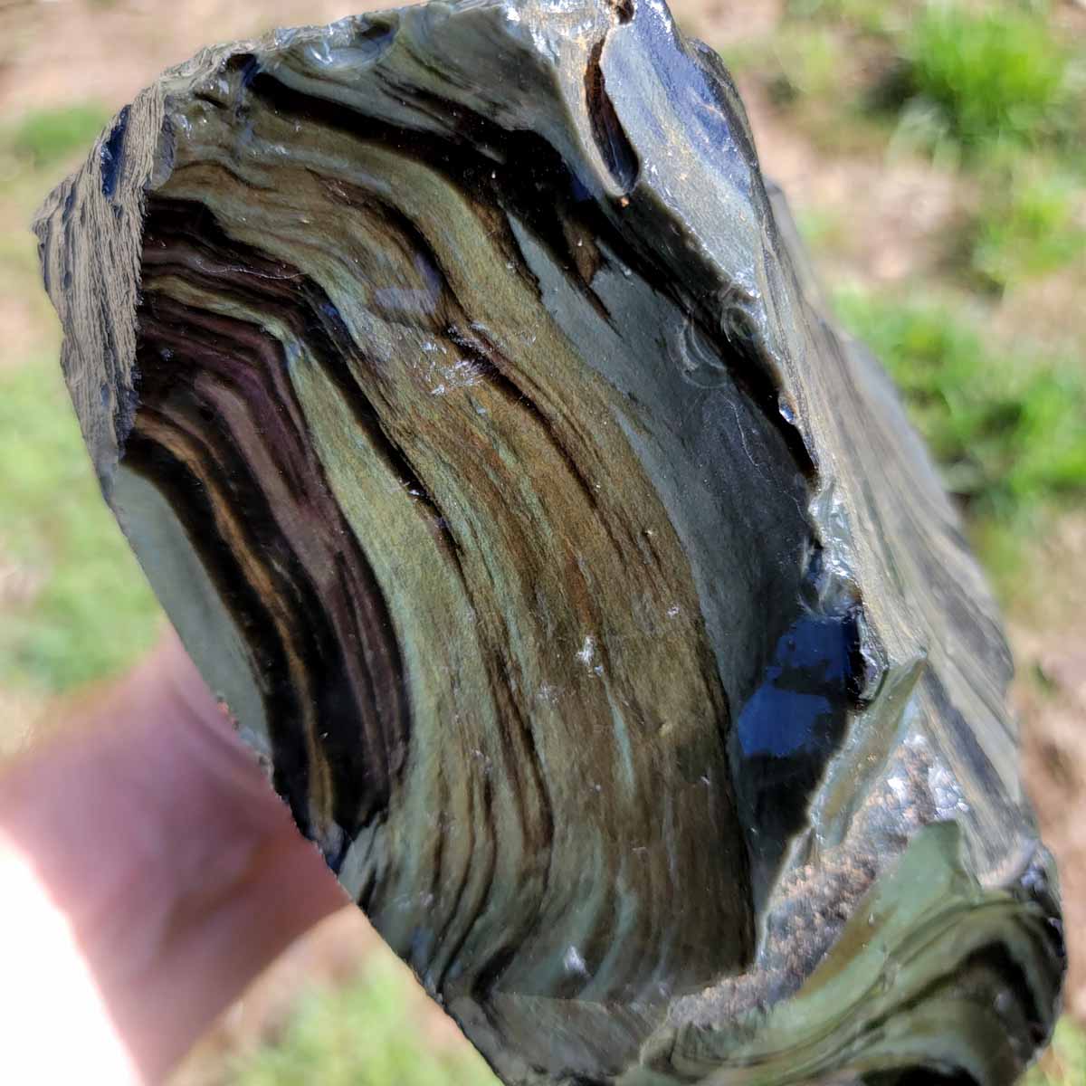 Large Mexican Velvet Obsidian Rough Chunk!