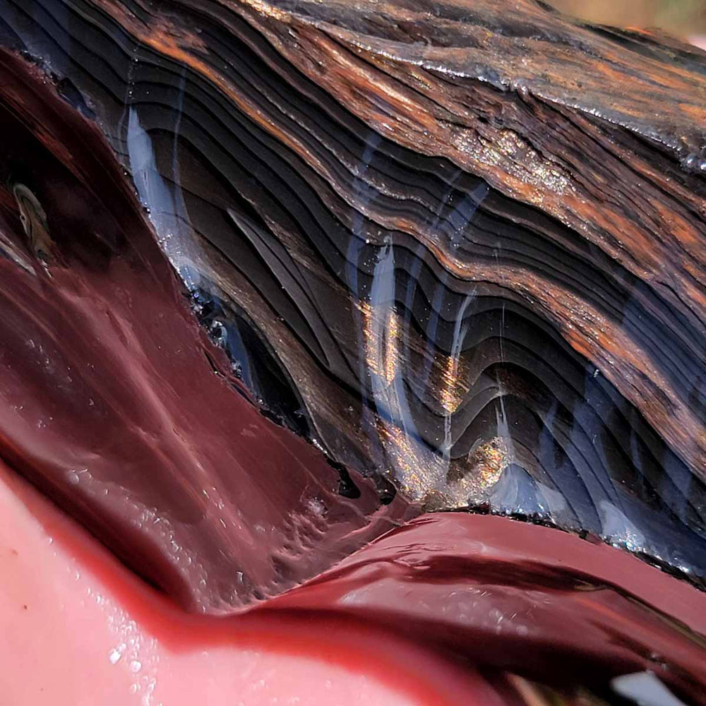RARE Fire Obsidian Rough Chunk!