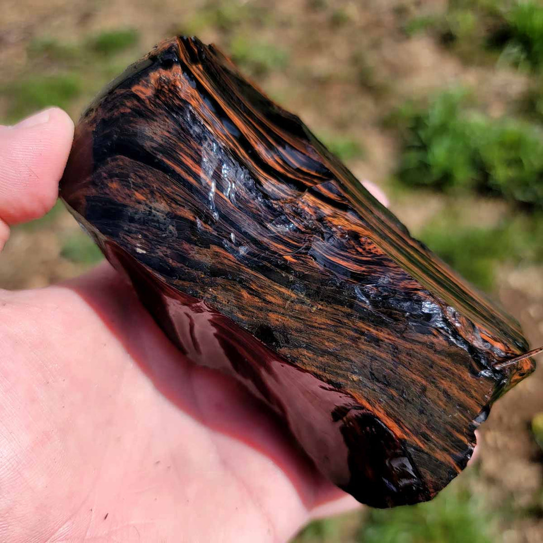 RARE Fire Obsidian Rough Chunk!