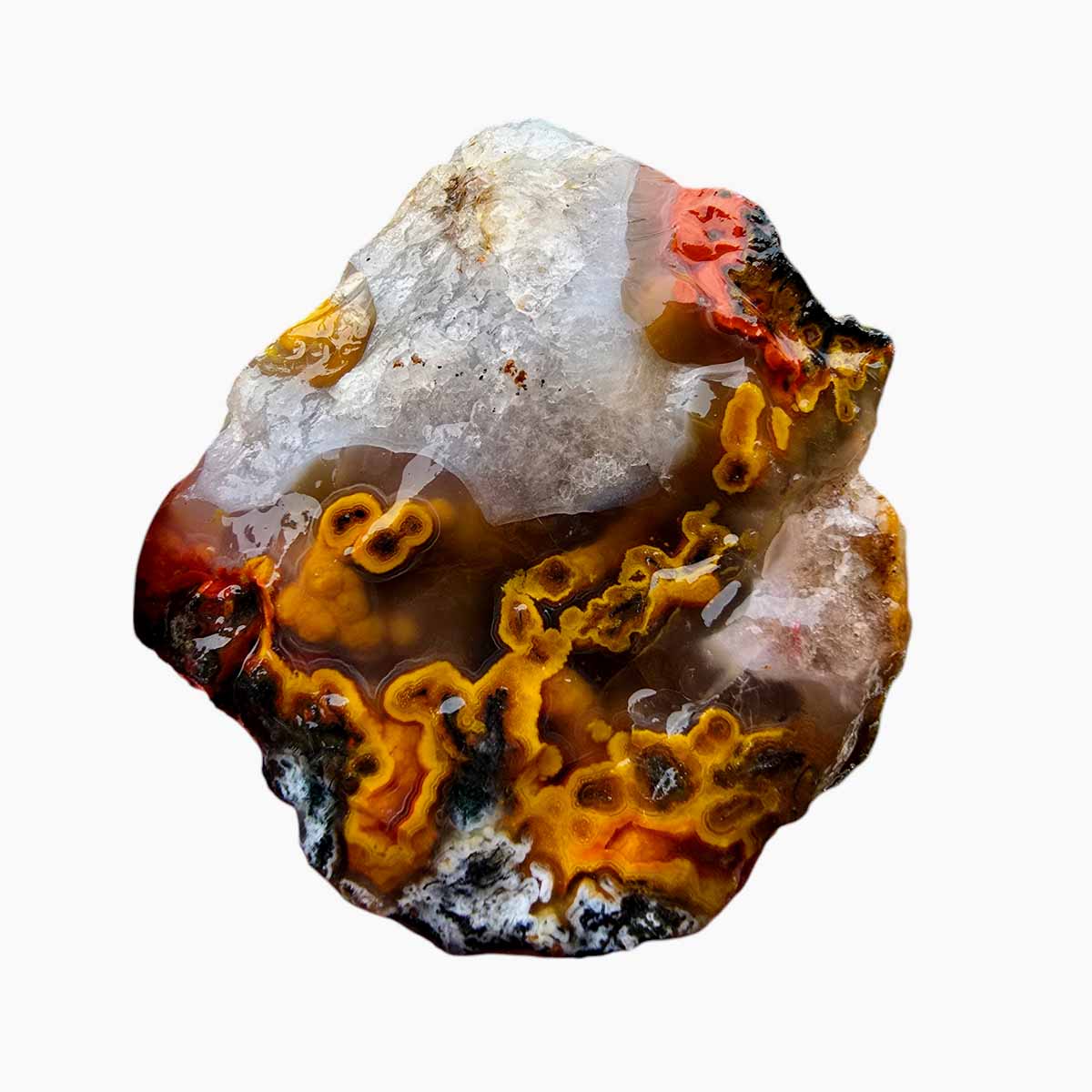 Moroccan Seam Agate Rough Chunk Lapidary Stone