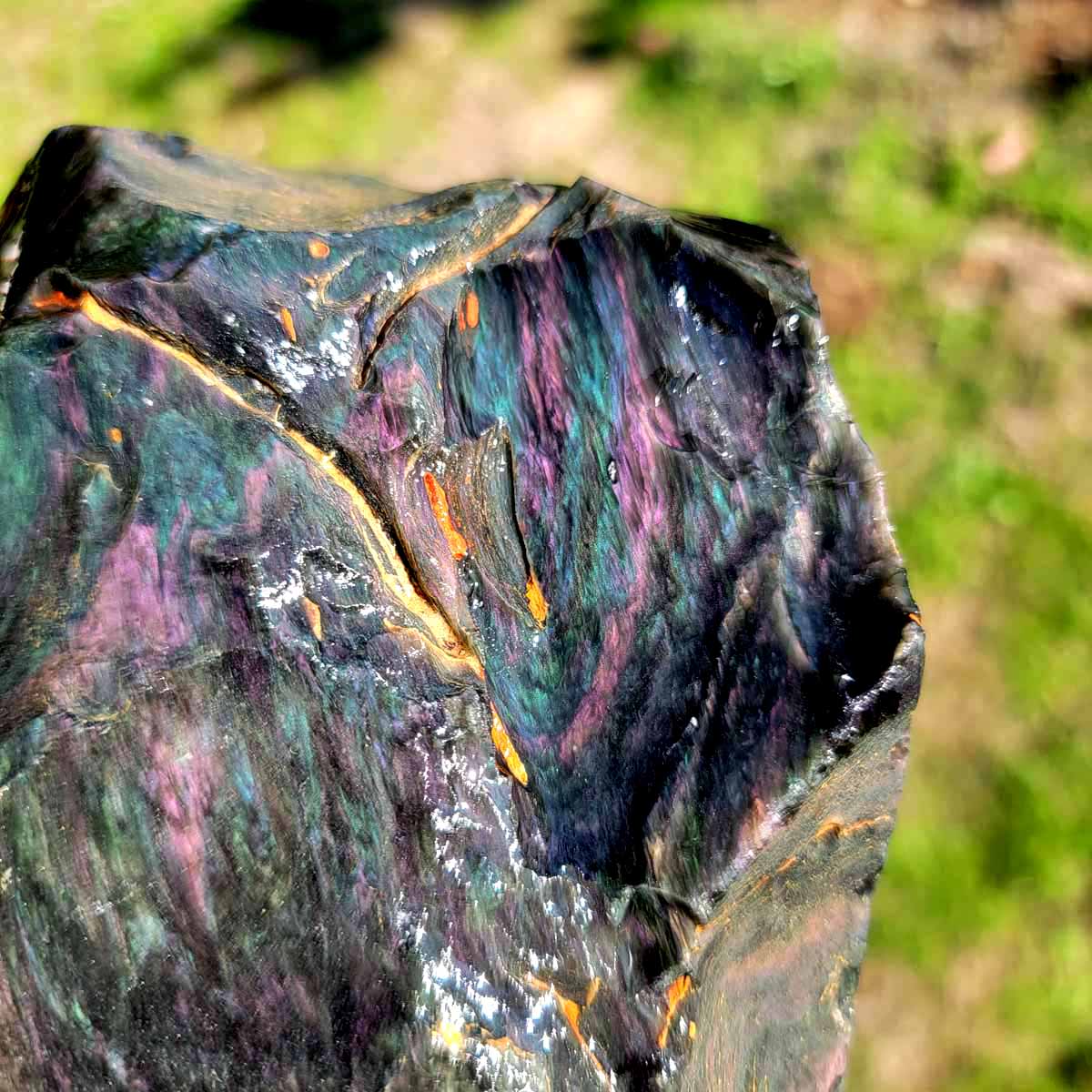 Highgrade Mexican Velvet Obsidian Rough Chunk!