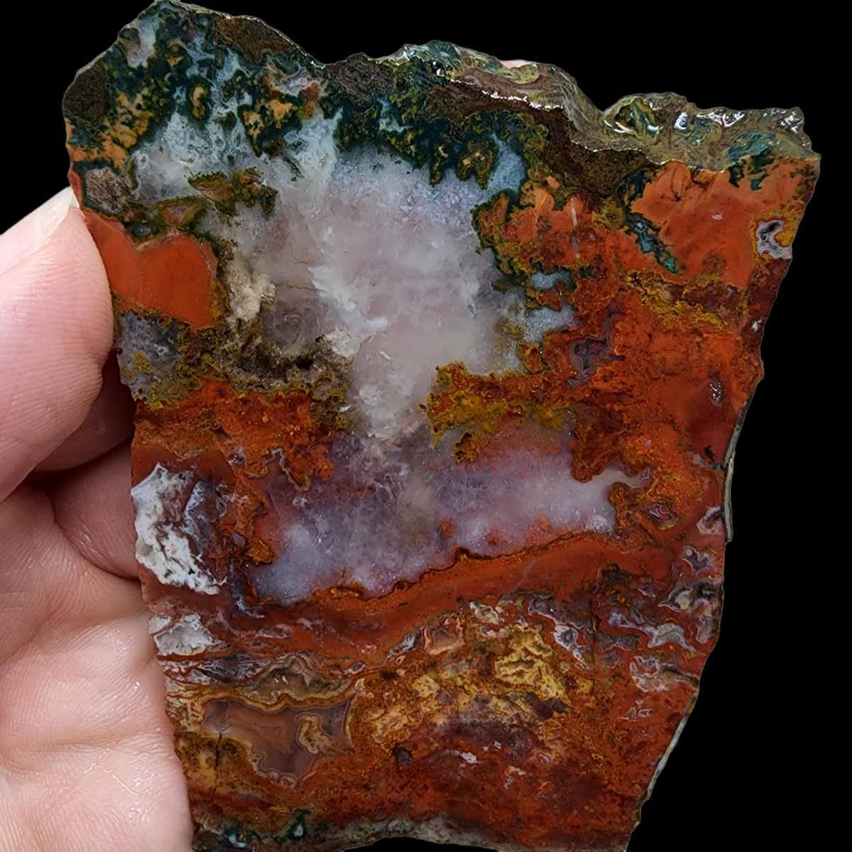 Apple Valley Moss Agate Slab! Lapidary Stone Slab!