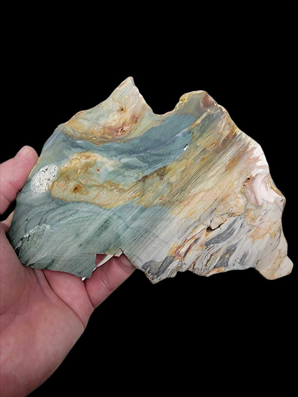 Gary Green Larsonite Freedom Jasper Slab! Lapidary Stone Slab!
