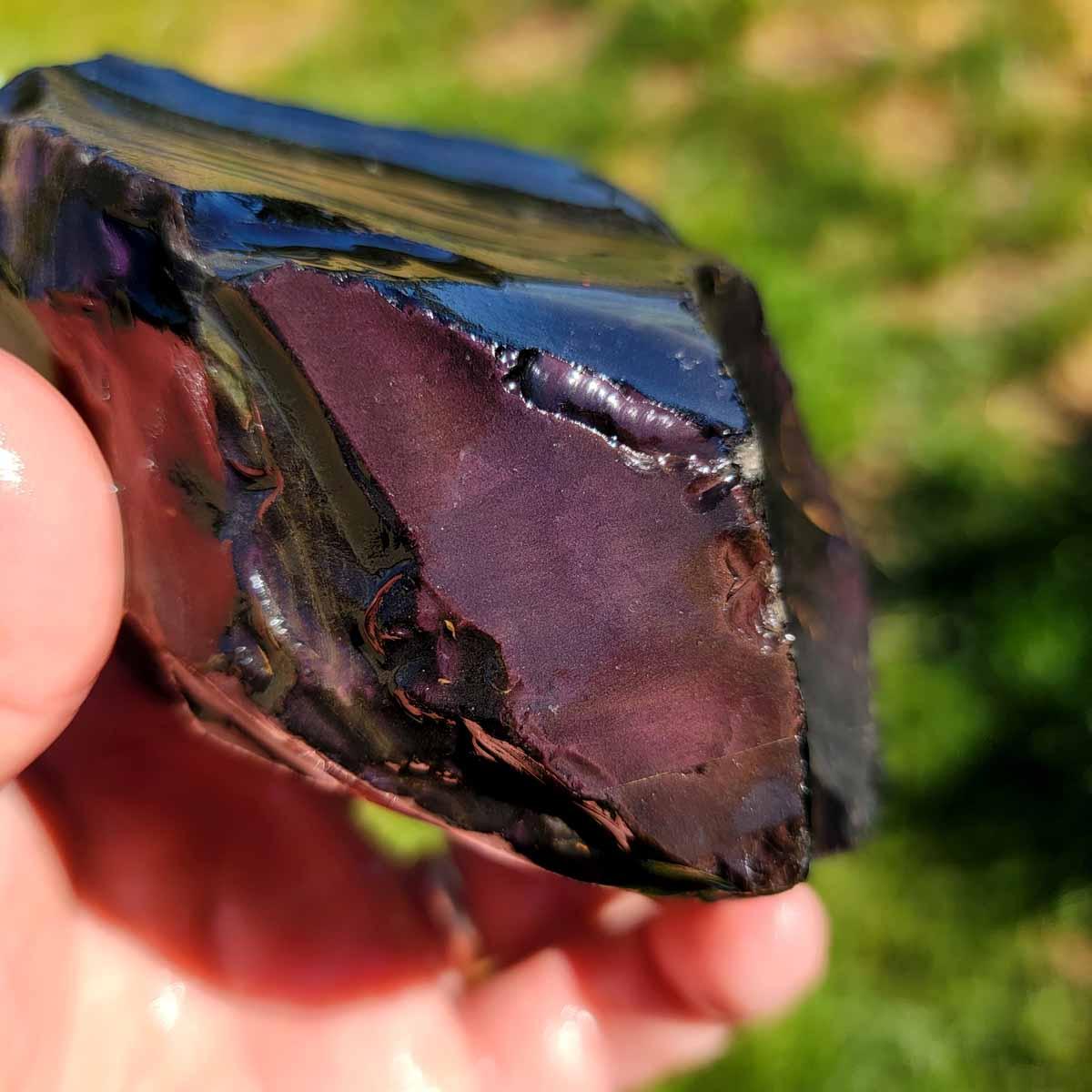 Mexican Jalisco Rainbow Obsidian Cutting Tumbler Rough Box!