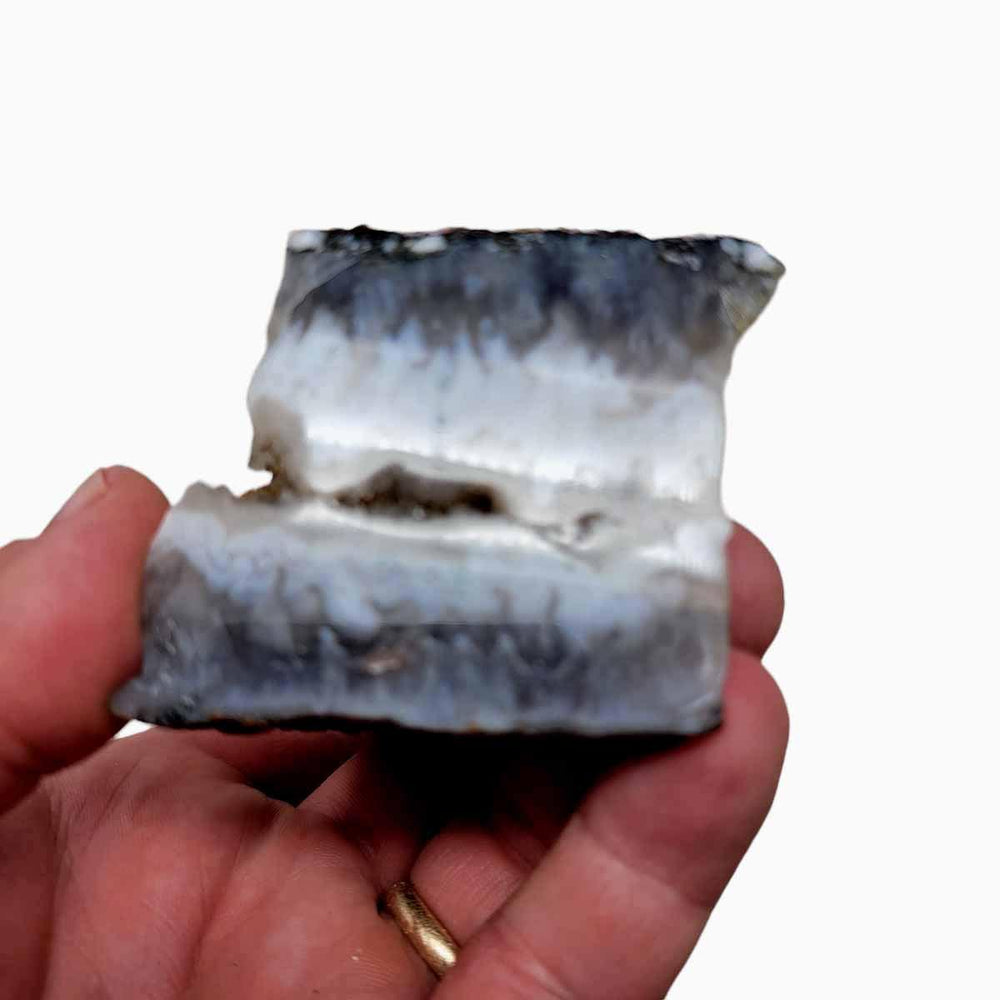 Polished Ghost Seam Agate Display Specimen!