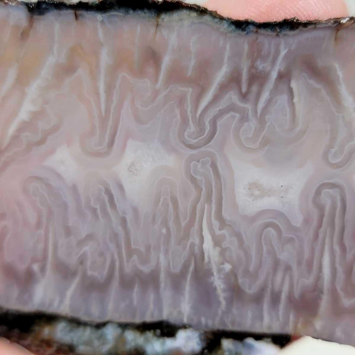 Ghost Seam Agate Slab! Lapidary Stone Slab!