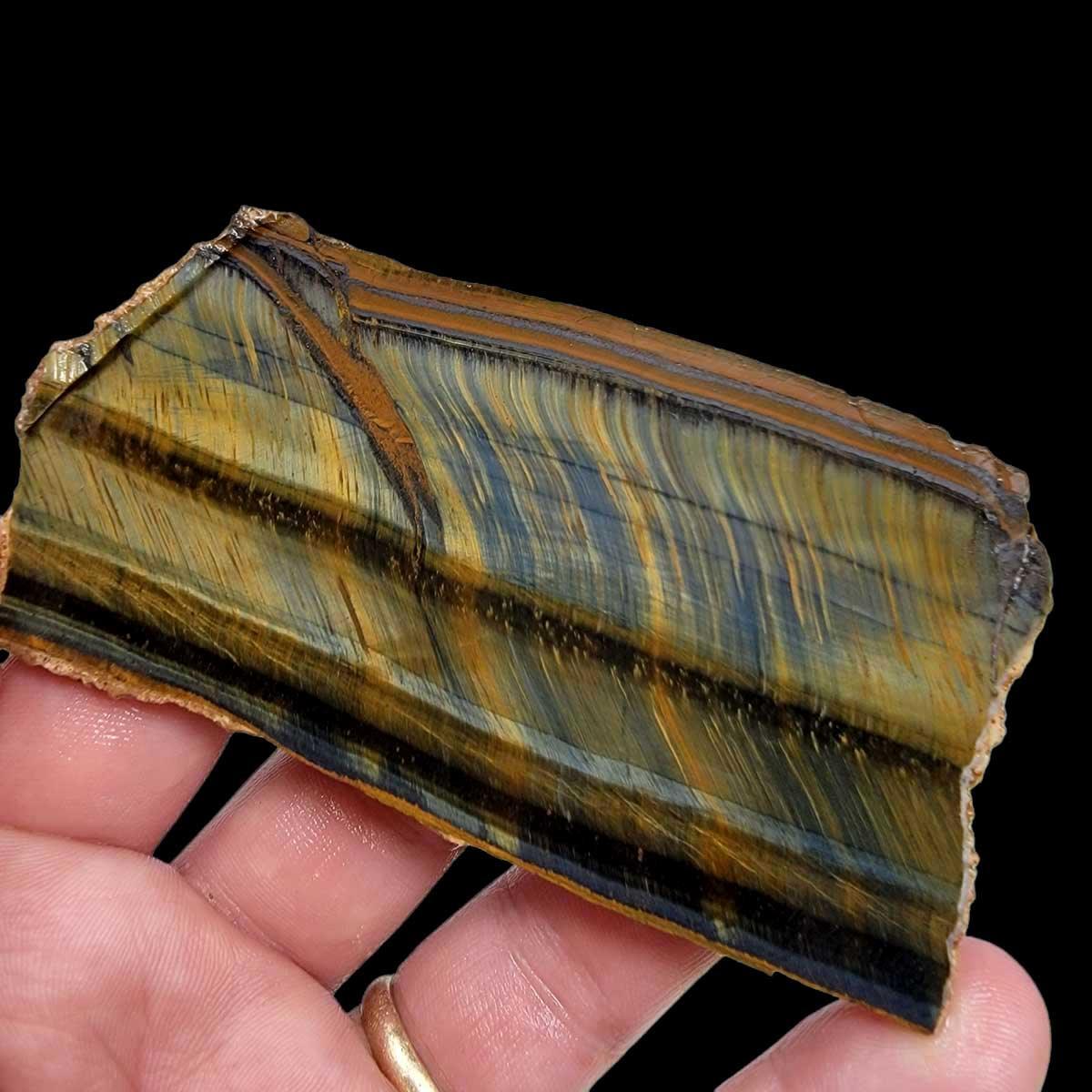Hawkeye TigerEye Slab! Lapidary Stone Slab!