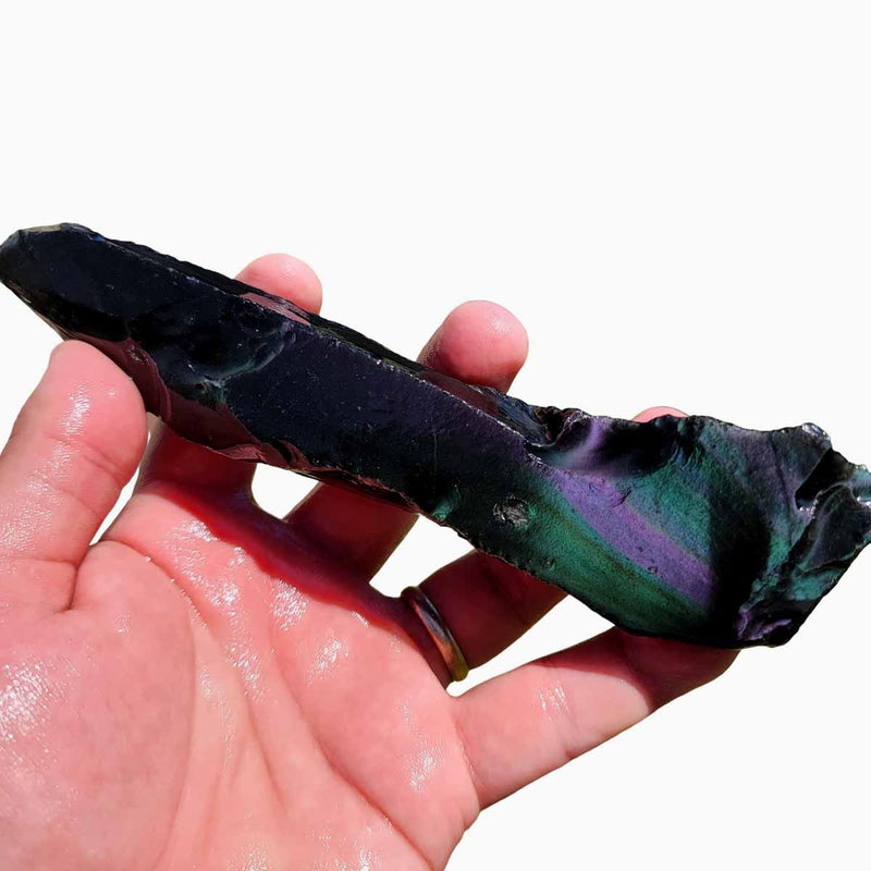 Mexican Jalisco Rainbow Obsidian Rough Chunk!