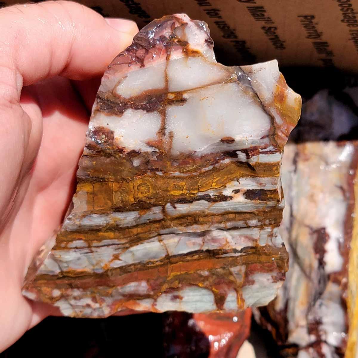 Australian Outback Jasper Cutting Rough Flatrate!