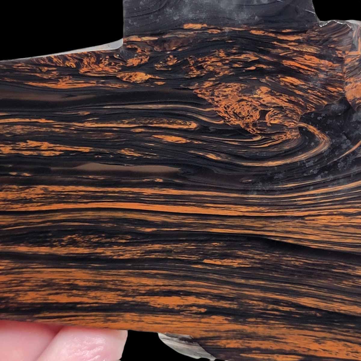 TriFlow Mahogany Obsidian Slab! Lapidary Stone Slab!