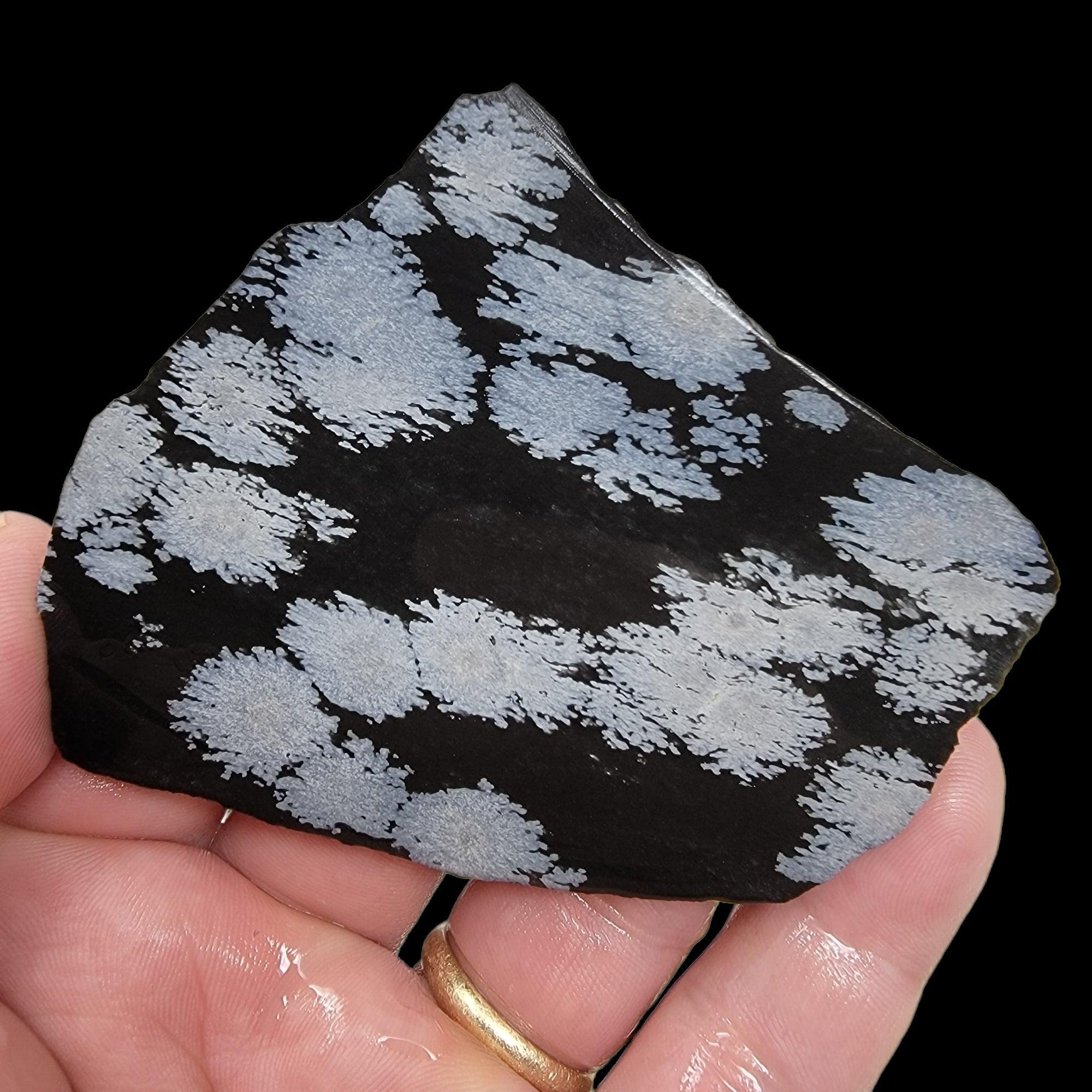Snowflake Obsidian Slab! Lapidary Stone Slab!