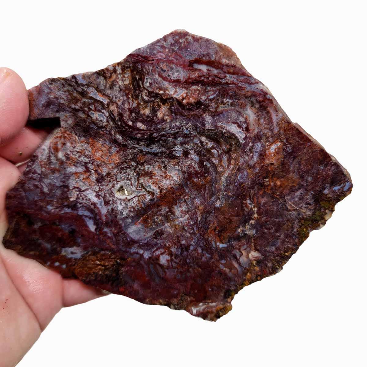 Utah Raspberry Agate Slab! Lapidary Stone Slab!